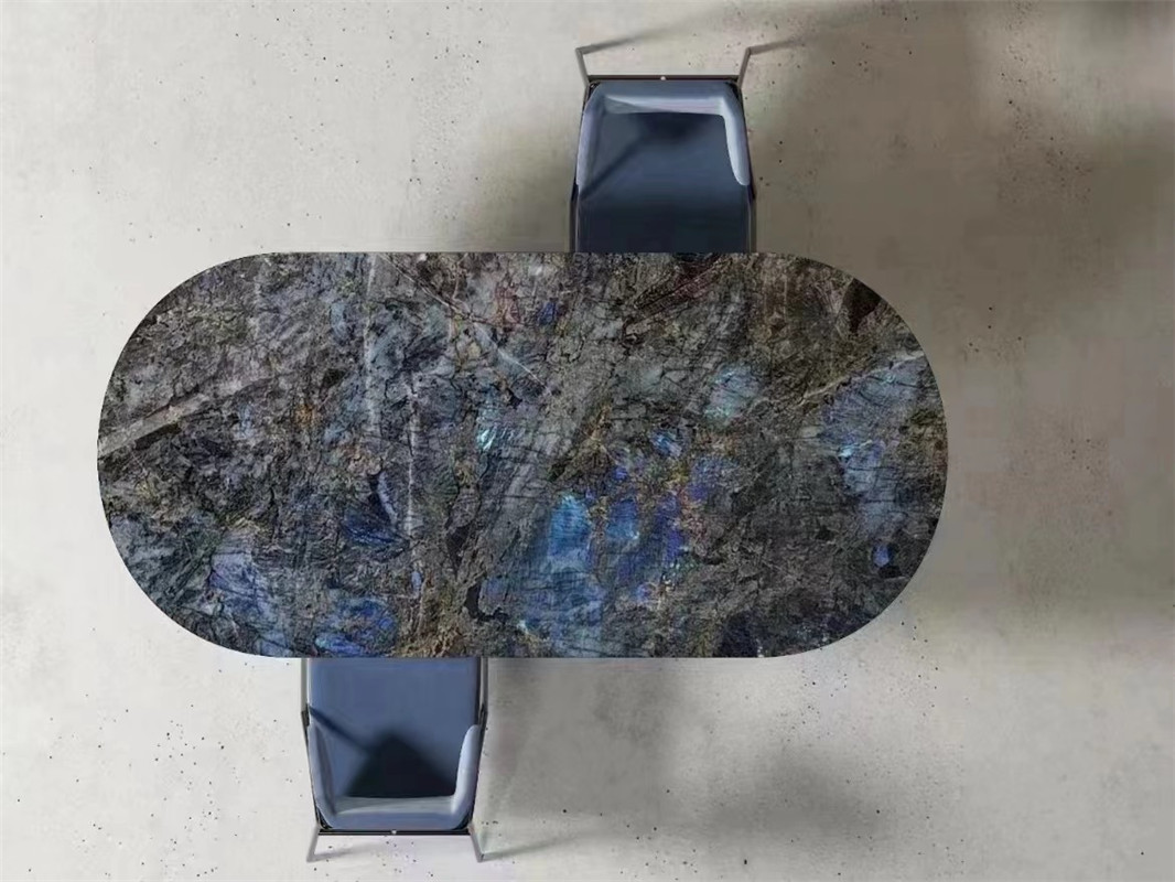 Labradorite Blue Countertops For Dining Table - Global Stone