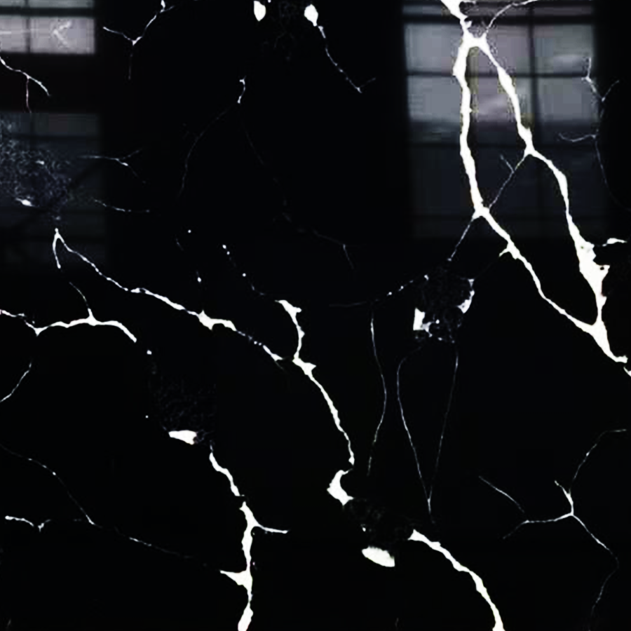 Vera Artificial Quartz, Black Man-made Quartz Countertops, Vanity Tops ...