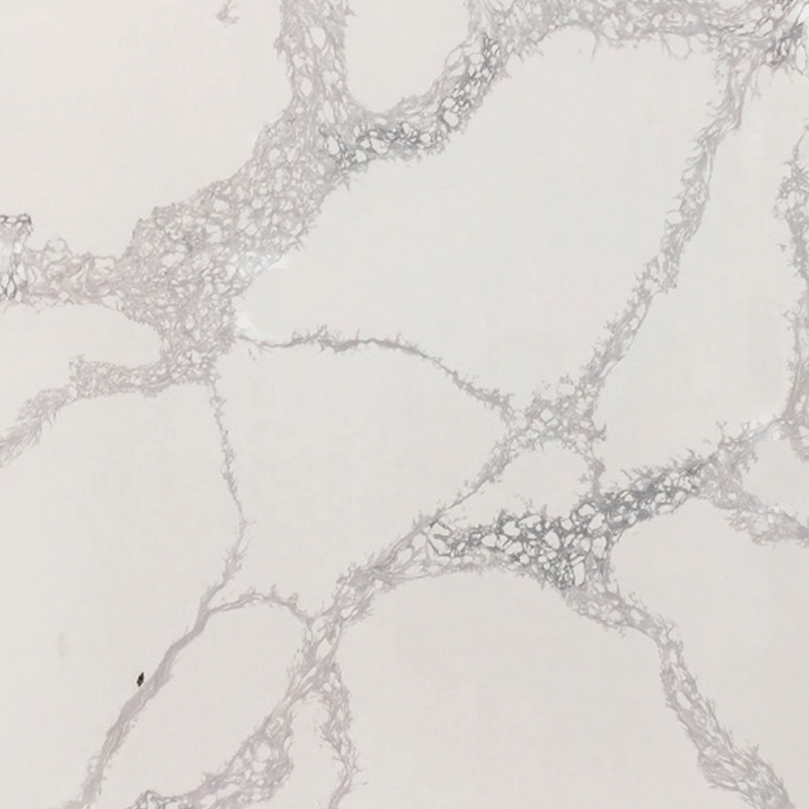 Liz White Artificial Quartz, White Man-made Quartz Countertops, Vanity ...