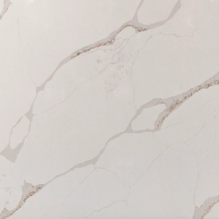 Calacatta Eden Artificial Quartz, White Man-made Quartz Countertops ...