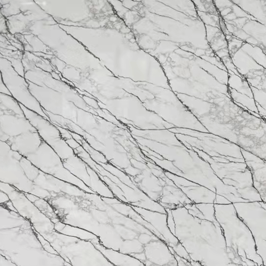 Akoya Artificial Quartz, White Man-made Quartz Countertops, Vanity Tops ...