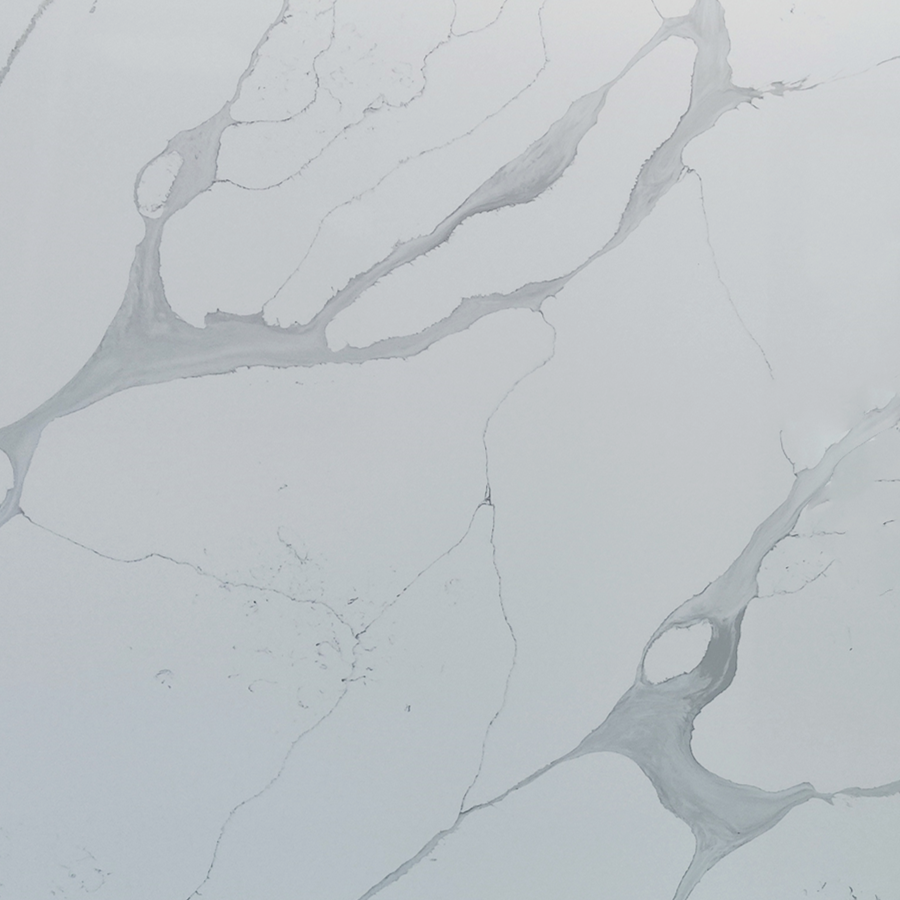 Calacatta pearl Artificial Quartz, White Man-made Quartz Countertops ...