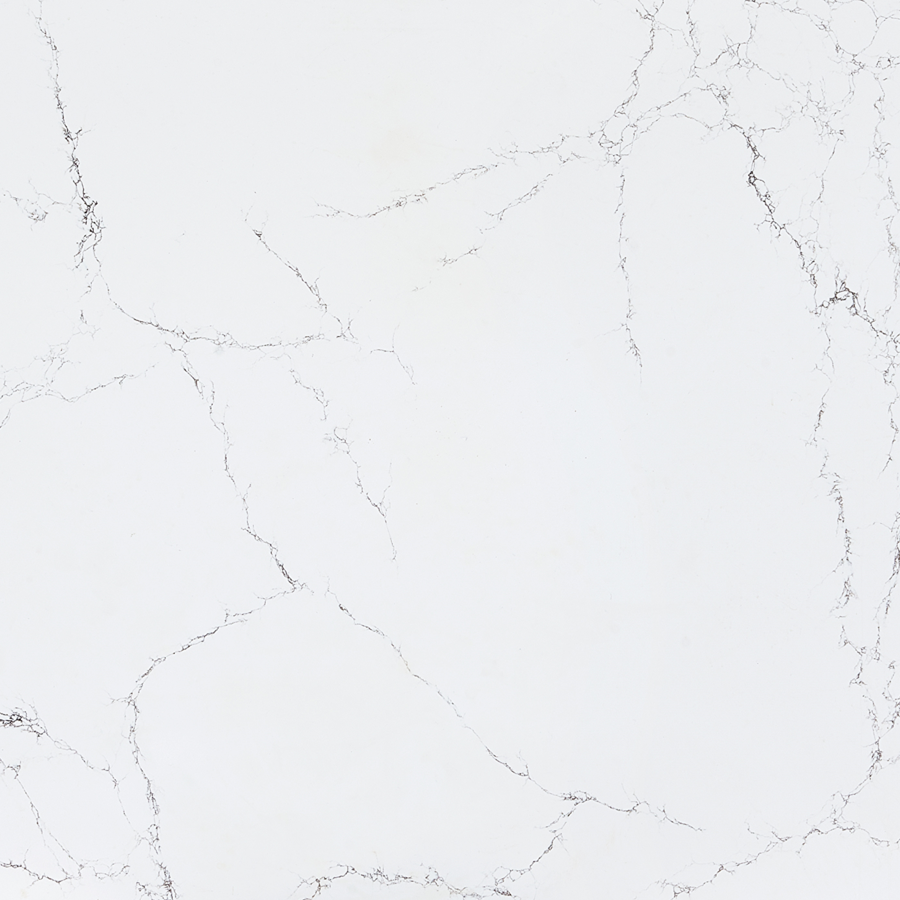 Fiume White Artificial Quartz, White Man-made Quartz Countertops ...