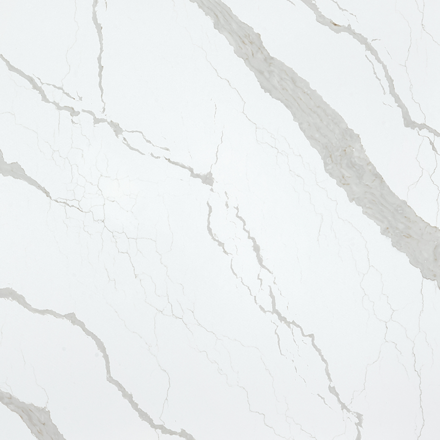 Calacatta Prado Artificial Quartz, White Man-made Quartz Countertops ...