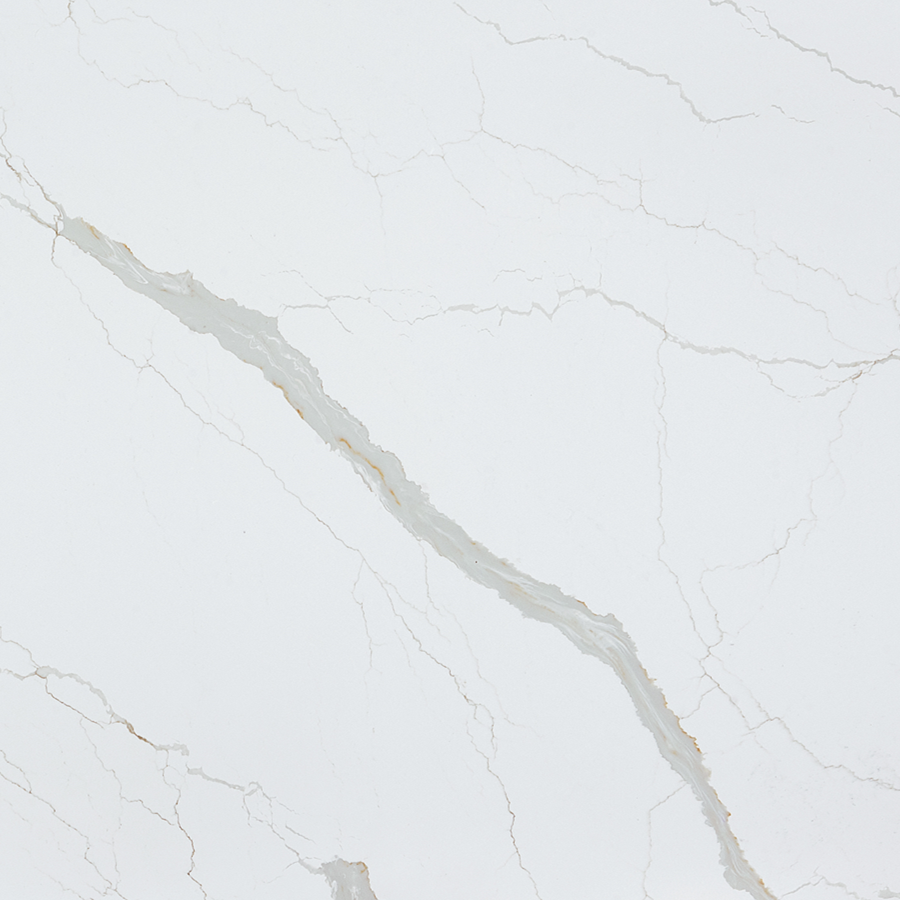 Calacatta Goi Artificial Quartz, White Man-made Quartz Countertops ...