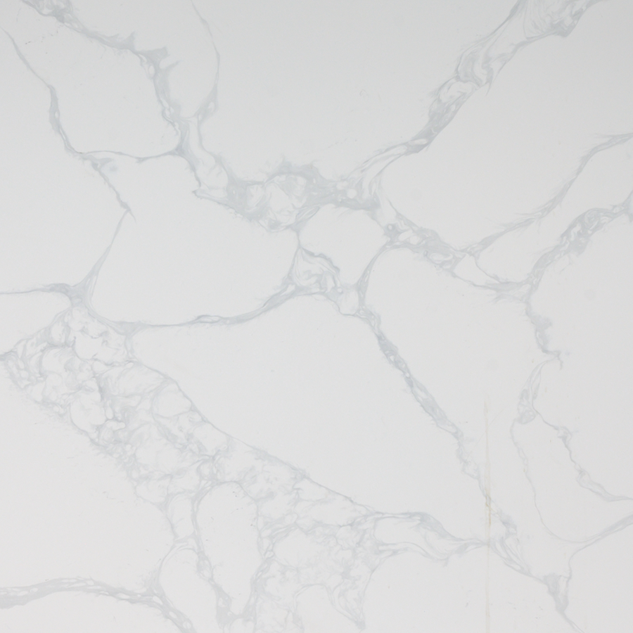 Tobias White Artificial Quartz, White Man-made Quartz Countertops ...