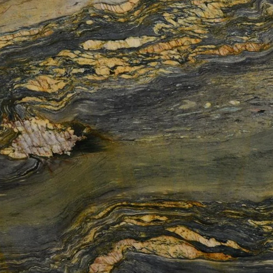 Blue Fire Granite, Brazil Gold Granite Slabs, Tiles, Countertops ...